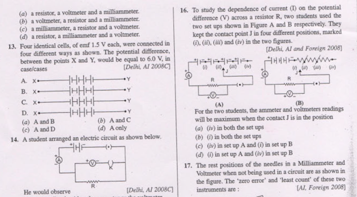 CBSE Class 10 Physics MCQs All Chapters Set B with Answers CBSE Class 10 Physics MCQs All Chapters Set B with Answers